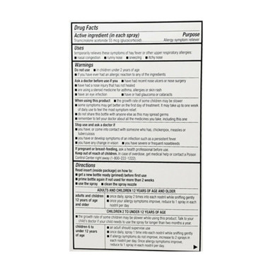 Triamcinolone Acetonide Spray, Nasal Allergy Relief, 0.57 Oz