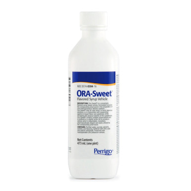 Ora Sweet Flavored Syrup Vehicle By Paddock, 16 Oz