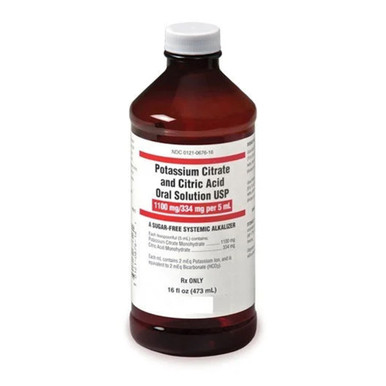 Potassium Citrate and Citric Acid Oral Solution USP 1100/334 Mg, 16 Oz