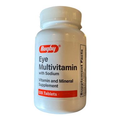 Rugby Eye Multivitamin with Sodium Supplement Tablets, 120 Ea