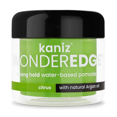 Kaniz Wonder Edge Strong Hold Water Based Pomade with Argan Oil, Citrus ...