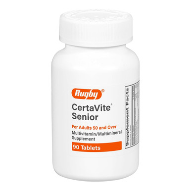 Rugby CertaVite Senior Multivitamin Supplement Tablets, 90 Ea