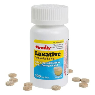 Senna-Time Generic for Senokot Natural Vegetable, Laxative Senna, 8.6 ...