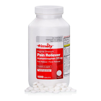 Timely by Time Cap Labs, Regular Strength Pain Relief Tablet, 325 MG ...