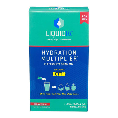 Liquid IV Hydration Multiplier Electrolyte Drink, Strawberry, 16 Grms