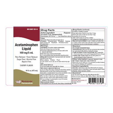 Westminster Pharmaceuticals Acetaminophen Liquid 160Mg/5Ml, 4 Oz