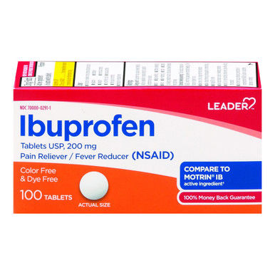 Leader Ibuprofen 200 Mg Tablets, 100 Ea
