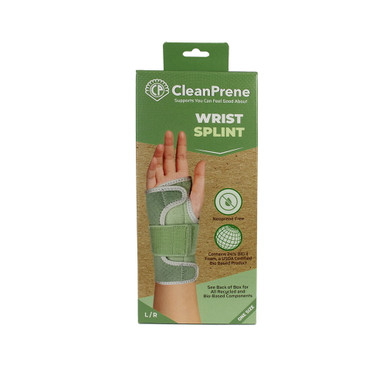 CleanPrene Wrist Splint, Sustainable, Biobased Support, One Size, 1 Ea