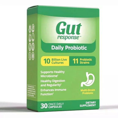 Gut Response Daily Probiotic Capsules, 30 Ea