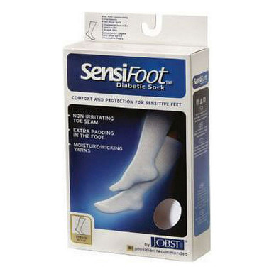 Jobst SensiFoot Diabetic Sock, Brown, 1 Ea