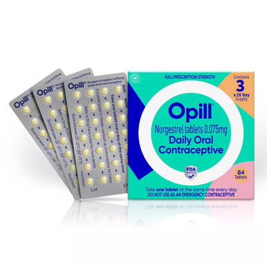 Opill Daily Oral Contraceptives Tablets, 84 Ea