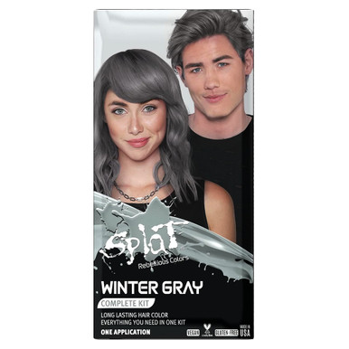 Splat Semi Permanent Long Lasting Complete Kit, Winter Gray, 1 Ea