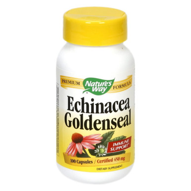 Natures Way Echinacea With Goldenseal Root 450Mg Capsules - 100 Ea ...
