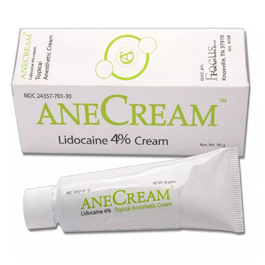 Anecream Lidocaine 4% Topical Anesthetic 30 Gm Cream, 1 Ea