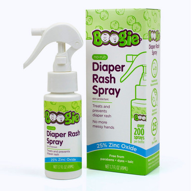 Boogie Bottoms No Rub Baby Diaper Rash Spray for Skin Protectant, 1.7 Oz