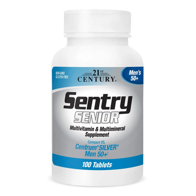 21st Century Sentry Senior Men 50 Plus Multivitamin and Multimineral ...