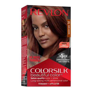 Revlon Colorsilk Beautiful Color Long Lasting Permanent Hair Color, 31 ...