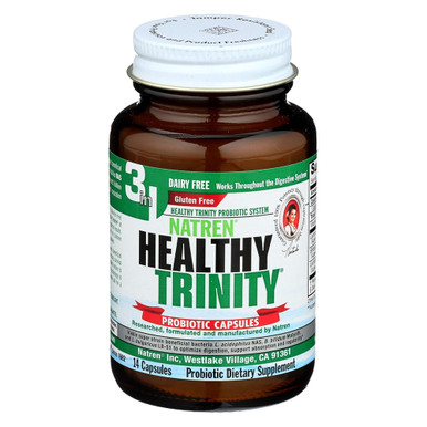 Natren Healthy Trinity 14 Day Capsules, Dairy Free - 14 Ea - myotcstore.com