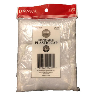Donna Collection Disposable Plastic Cap, 12 Ea