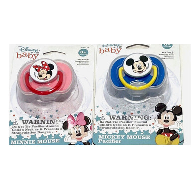 Disney Baby Pacifier Mickey and Minnie 0+M, 2Ea