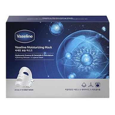 Unilever Vaseline Moisturizing Face Mask Sheets 23ml 10Ea