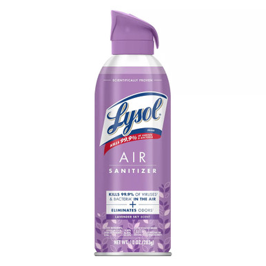 Lysol Air Sanitizer Spray Lavender Sky Scent Eliminates Odors and Kills ...