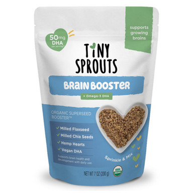 Tiny Sprouts Brain Booster Omega 3 DHA Sprinkle and Mix Organic ...