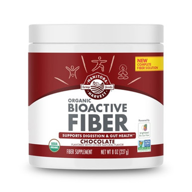 Manitoba Harvest Organic BioActive Fiber Supplement Chocolate Flavor ...
