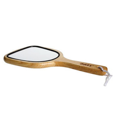 Bass Brushes Natural Wood Frame Hand Dresser Double Sided Reflection ...