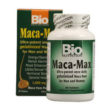 Bio Nutrition Maca Max 1000 Mg Tablets For Men And Women - 30 Ea