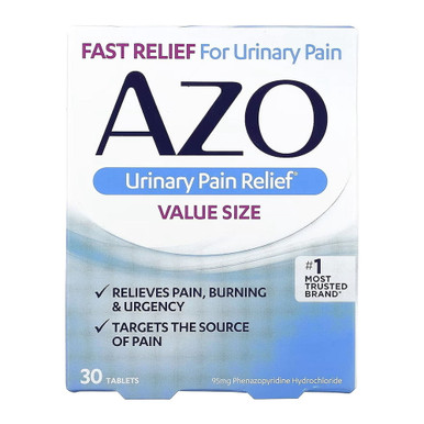 Azo Standard Tablets for Fast Relief from Urinary Discomfort 30Ea