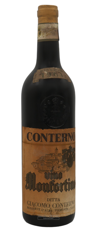 Giacomo Conterno Barolo Monfortino 1961 750ml [Stained Label] - Estate ...