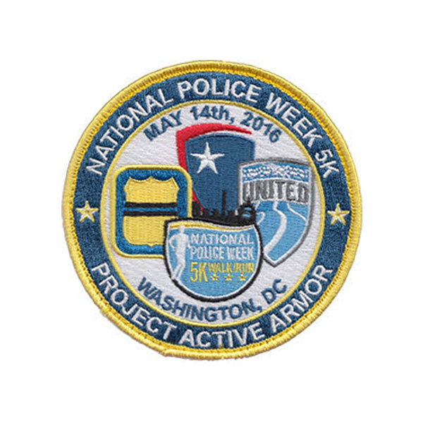 2016 National Police Week 5K - Project Active Armor Patch - ODMP Store