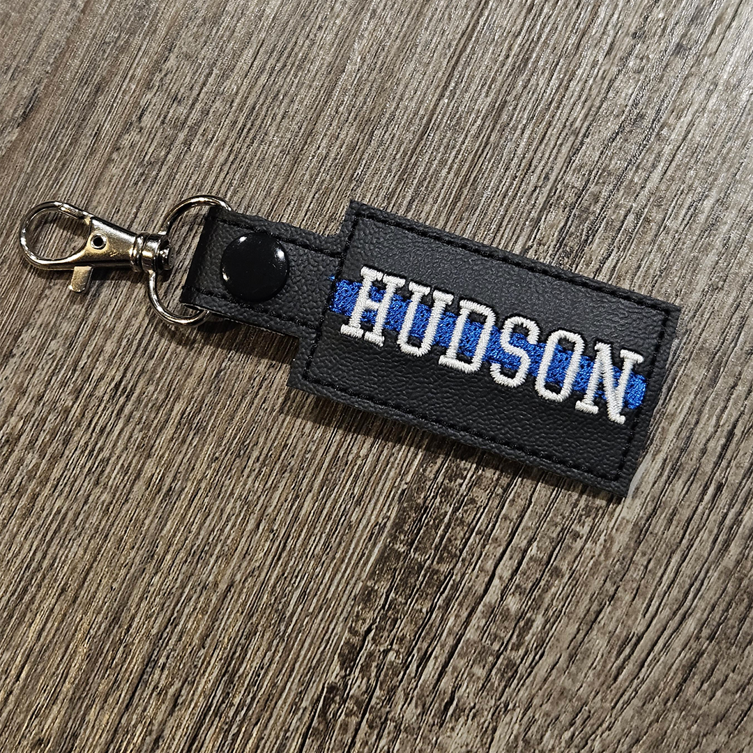 Personalized Thin Blue Line Tag/Key Chain - ODMP Store