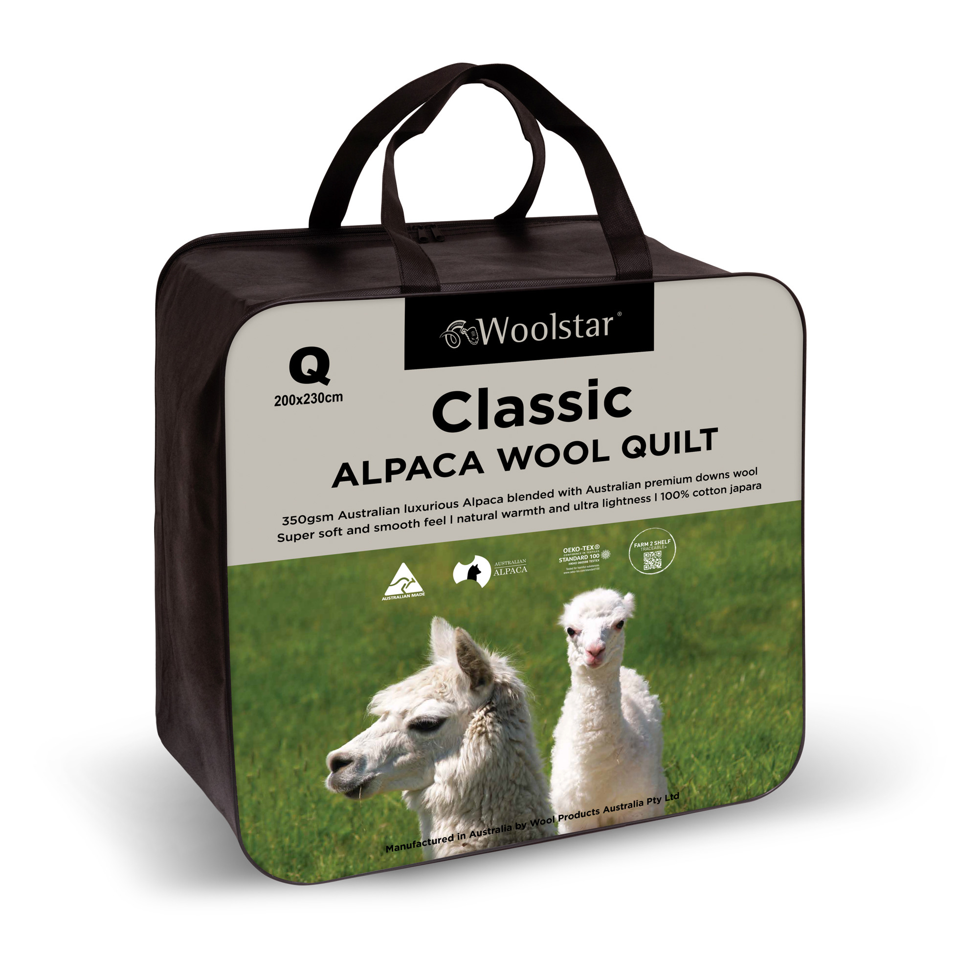 Australian Made Wool Quilts | Double, King Doona | Woolstar