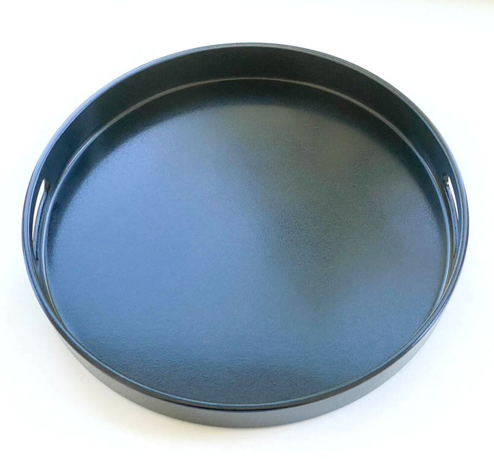 Lacquered Serving Tray Round