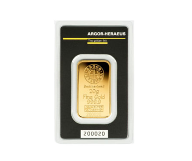 20g Argor-Heraeus Gold Minted Bar