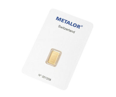 2g Metalor Gold Minted Bar