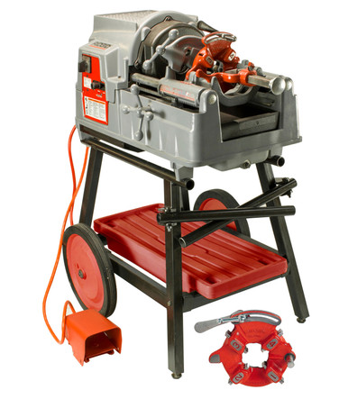 Reconditioned RIDGID® 535A V3 Pipe Threader & (2) 811A HSS Dies & Cart