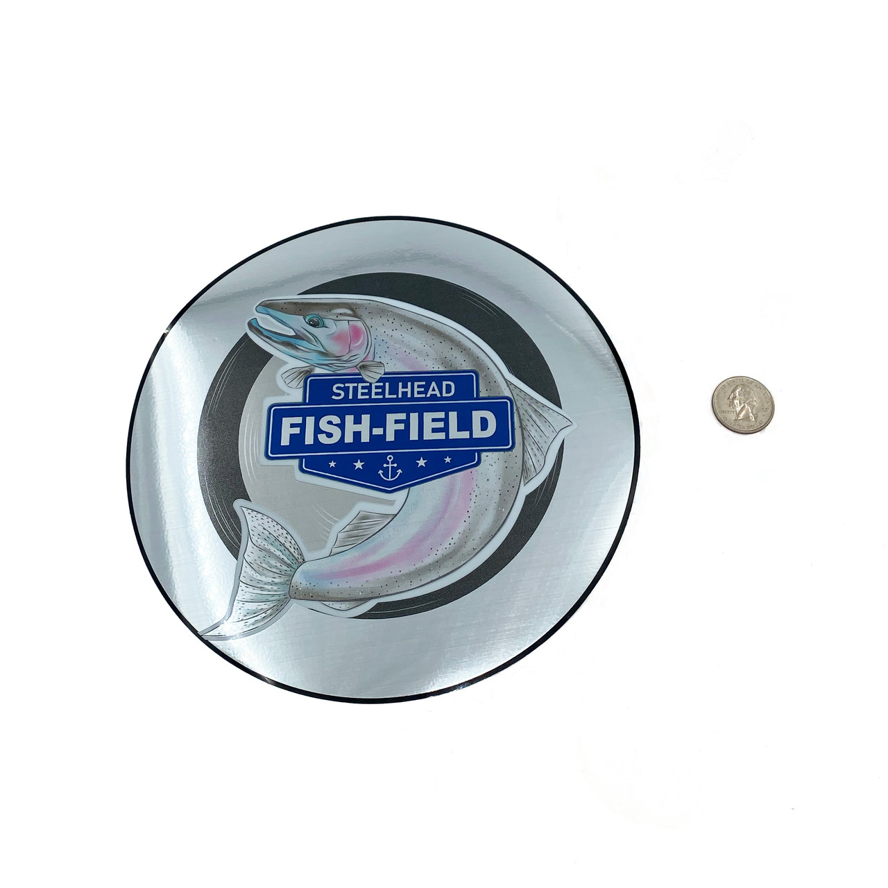 Fish-Field Chrome Steelhead Decals - Limited Edition
