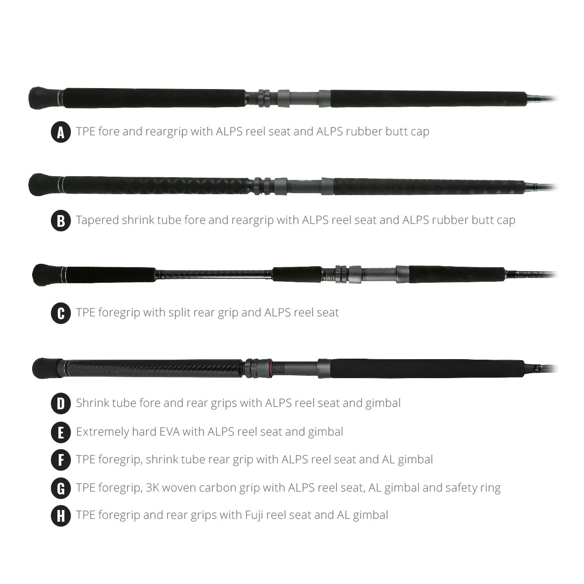 Okuma PCH Custom Series Rail Rods