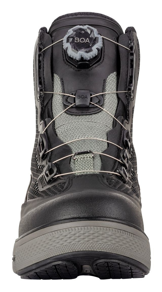 Korkers Chrome Lite Boot w/ Fixed Kling-On Rock Soles, Black - FB9100