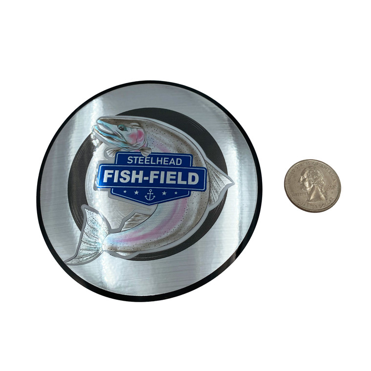 Fish-Field Chrome Steelhead Decals - Limited Edition