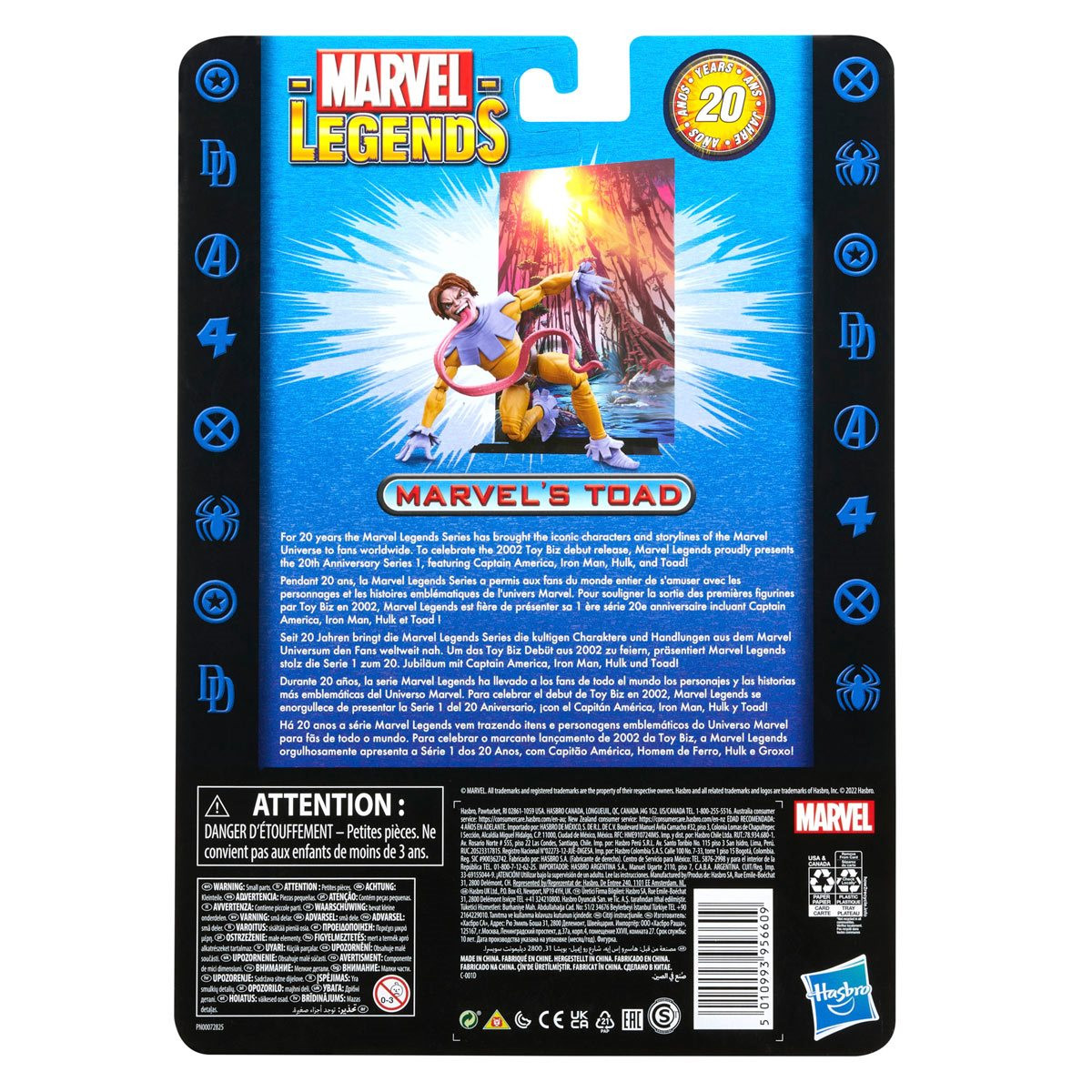 Marvel Legends 20th Anniversary Retro Toad 6-Inch Action Figure - Comic ...