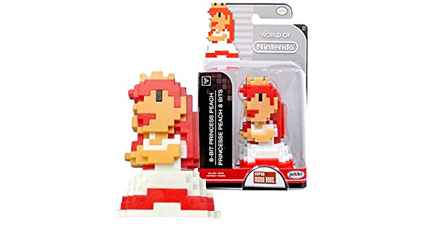 Super Mario Bros Series: 8-BIT Princess Peach 3 Inch Figure - Comic Spot