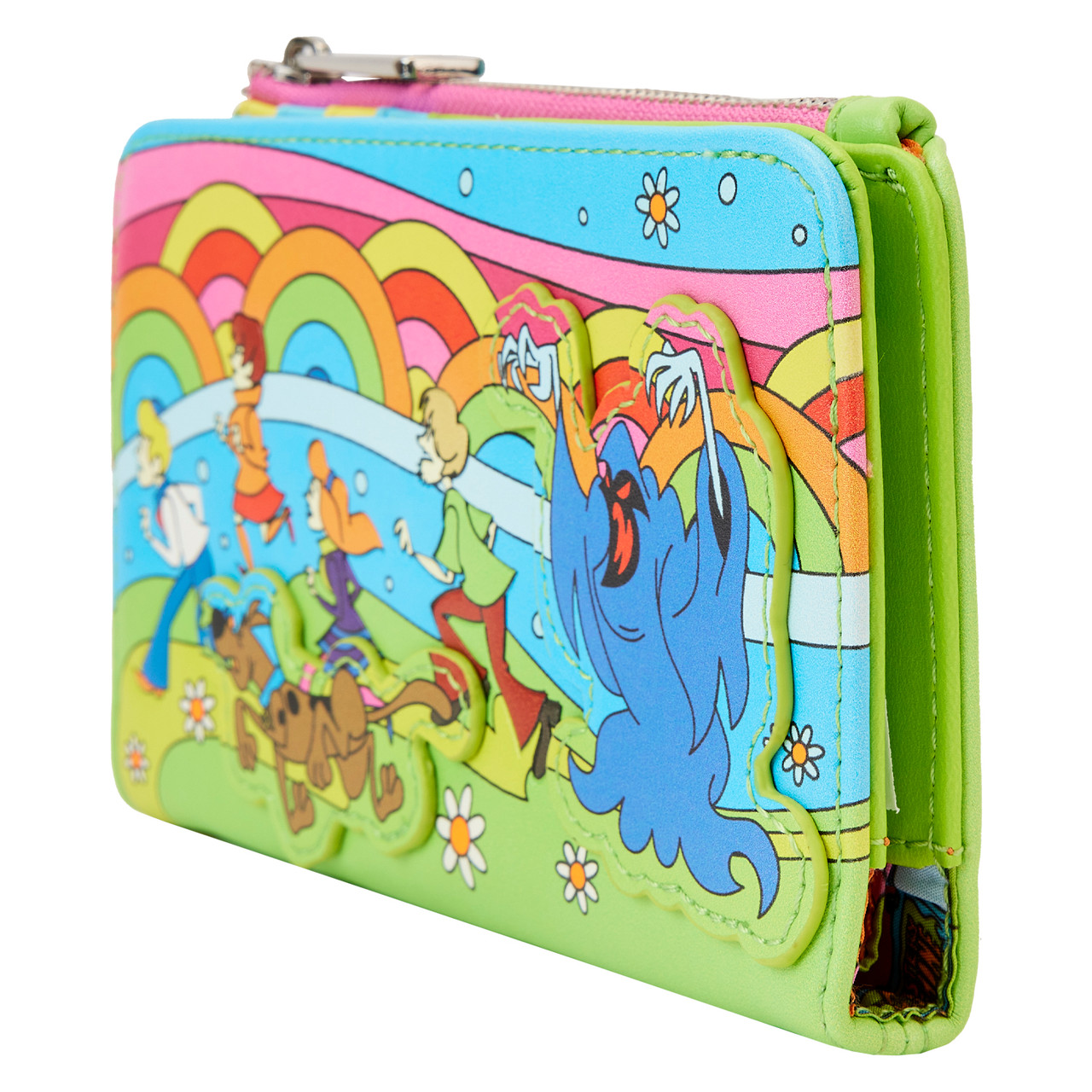 Loungefly Scooby Doo Psychedelic Monster Chase Glow Flap Wallet - Comic ...