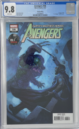 Avengers 58 CGC 9.8 Gist Predator Variant 1st Ghost Ronin - Comic Spot