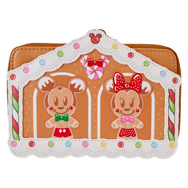 Loungefly Disney Mickey And Friends Gingerbread House Zip Around Wallet ...