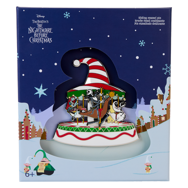 Loungefly Disney NBC Christmas Town Carousel Sliding 3" Collector Box ...