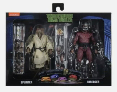 NECA Teenage Mutant Ninja Turtles Splinter & Shredder - Comic Spot